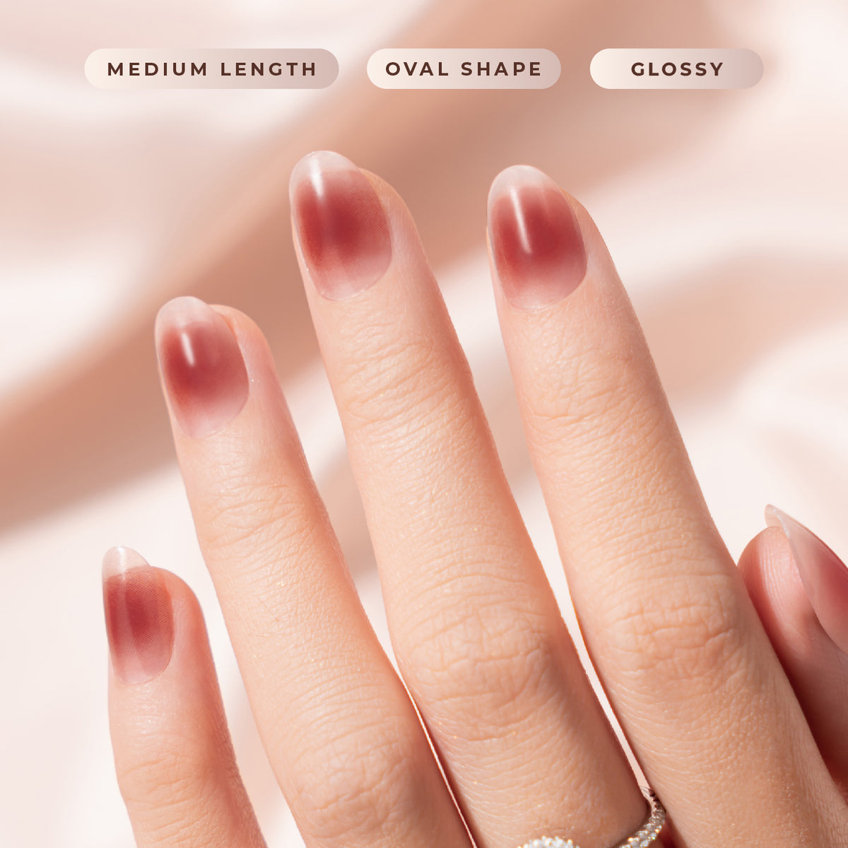 Eze Nails x Stefany Talita - Faithful in Brick Blush Spot On Manicure